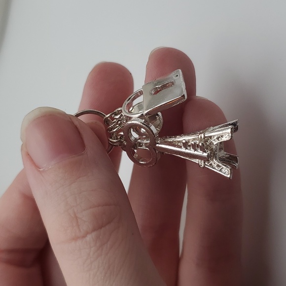 Jewelry | Paris Eiffel Tower Lock And Key Necklace Pendant | Poshmark